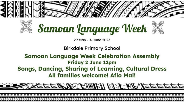 Samoan Language Week Celebration Assembly – Birkdale Primary School