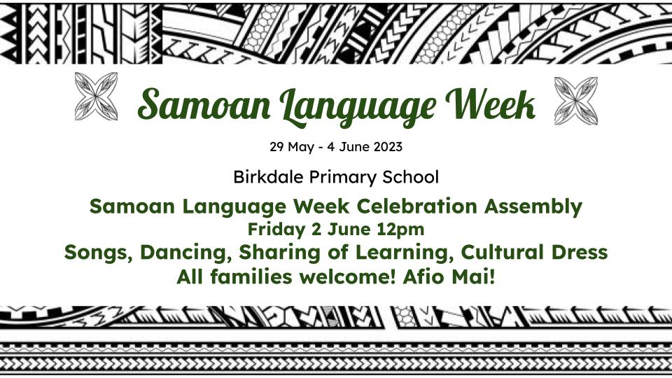 Samoan Language Week Celebration Assembly – Birkdale Primary School